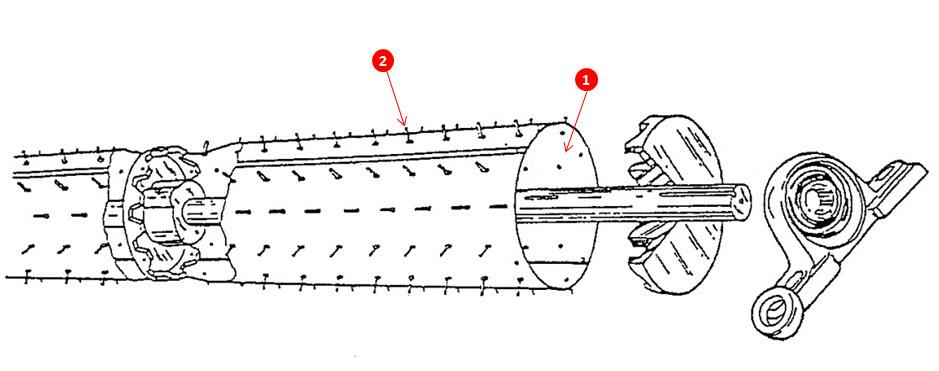 EXTRACTOR FEEDER SPIKED CYLINDER – SierraTek